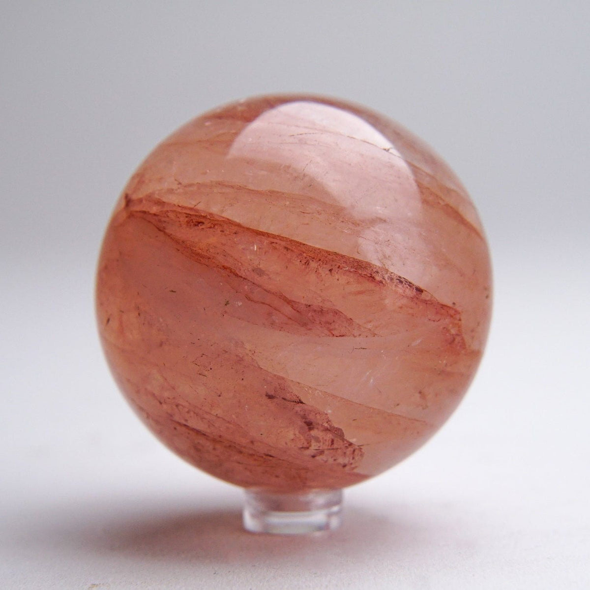 Polished Strawberry Quartz Sphere – vanoracrystal